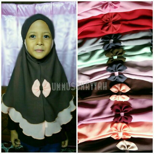 🌹Tudung Budak Sarung Instant Ribbon 🌹 | Shopee Malaysia
