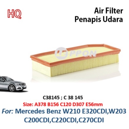 Leppon Air Filter Mercedes Benz W210 E200 E220 E270 E320CDI W203 C200 ...