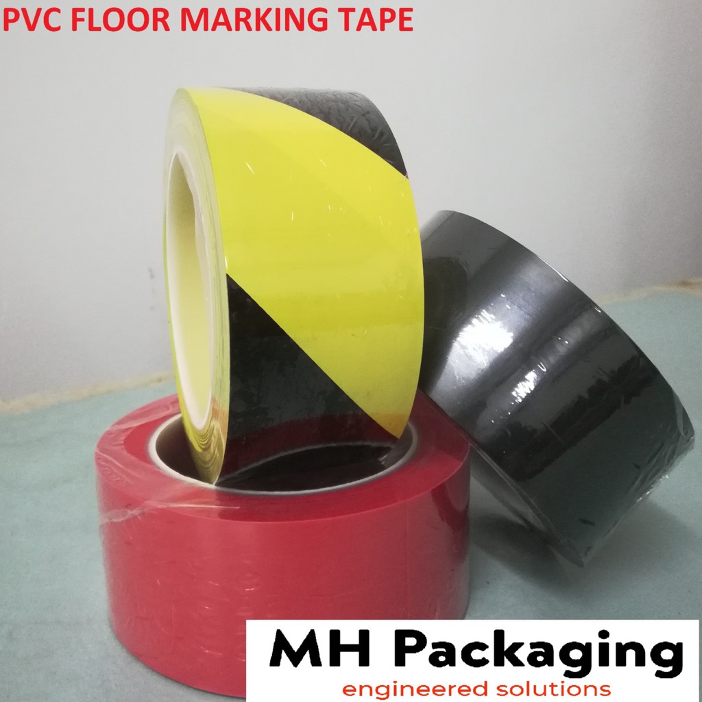 PVC FLOOR MARKING TAPE 48MM X 30M | Shopee Malaysia