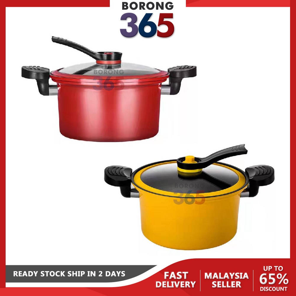 Borong365 3.5L High Quality Non Stick Micro Pressure Cooker Pot ...