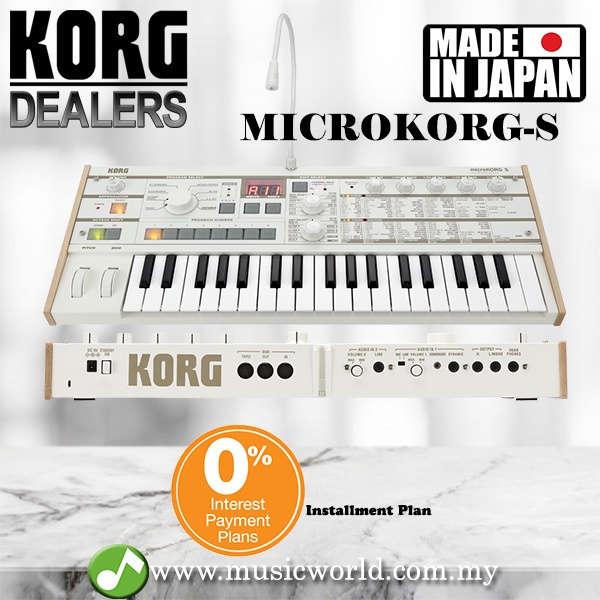 Korg microKORG S Synthesizer Keyboard Piano and Vocoder (MICROKORG-S MK-1S) | Shopee Malaysia
