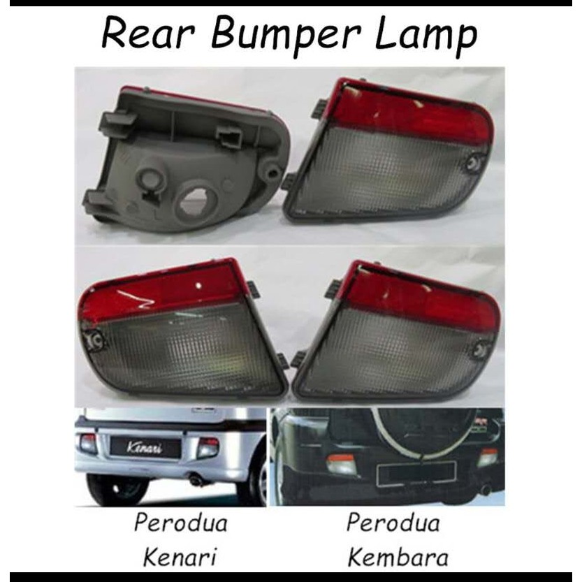 Perodua Kenari Kembara 99Y Rear Bumper Lamp (Left /Right side) | Shopee ...