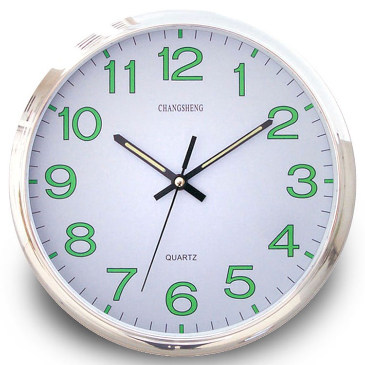 30cm/12inch Modern Luminous Large Quartz Wall Clock Glow In The Dark ...