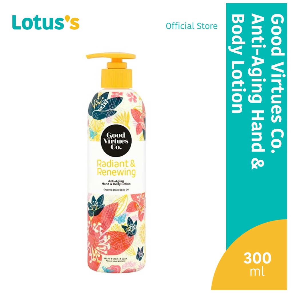 Good Virtues Co. Radiant & Renewing Anti-Aging Hand & Body Lotion 300ml ...