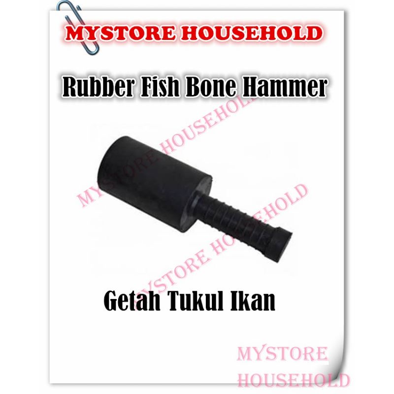 Rubber Fish Bone Hammer / Getah Tukul Ikan / Penukul Tulang 塑胶鱼锤 / fish ...