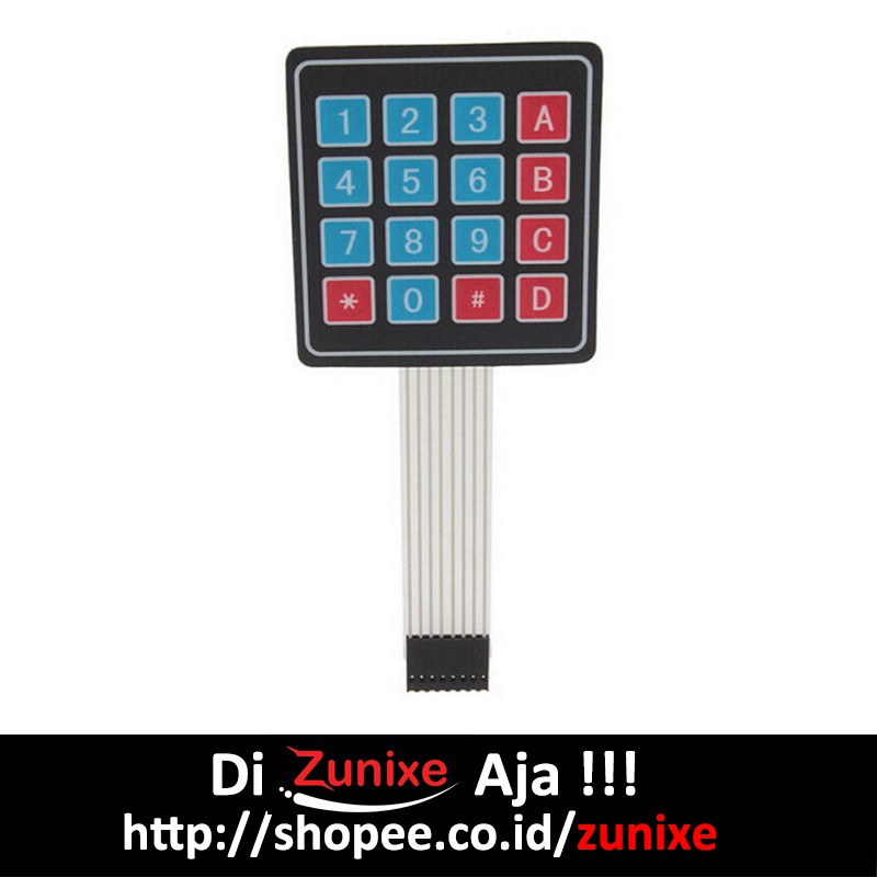 BUILDING KEYPAD ARDUINO 16 KEY KEYBOARD 4 X 4 AVR MATRIX ARRAY | Shopee ...