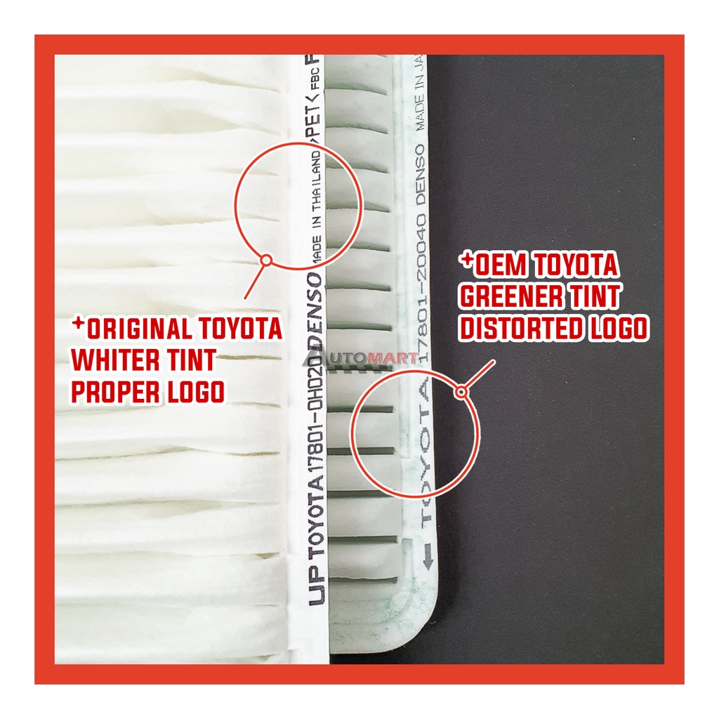 ORIGINAL TOYOTA AIR FILTER 17801-0H020 CAMRY ACV30 WISH HARRIER ACU30 ...