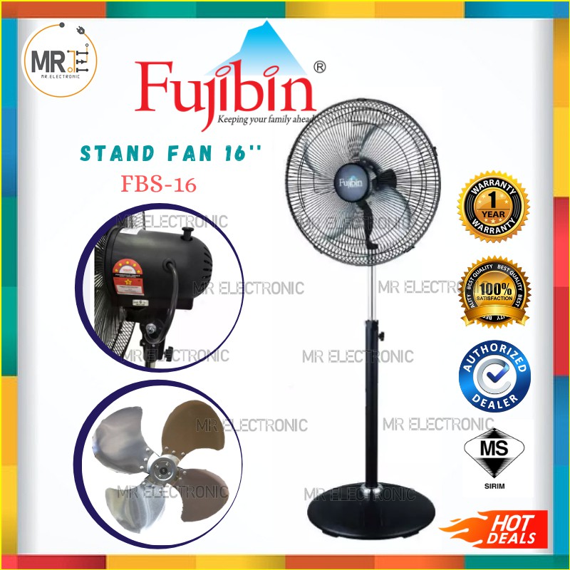 [NEW ARRIVAL] FUJIBIN 16'' Metal Stand Fan FBS-16 (BLACK) | Shopee Malaysia
