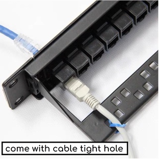 XYVIO 1U Patch Panel 24 port / 48 port Cat6 ABS Plastic / Metal ...