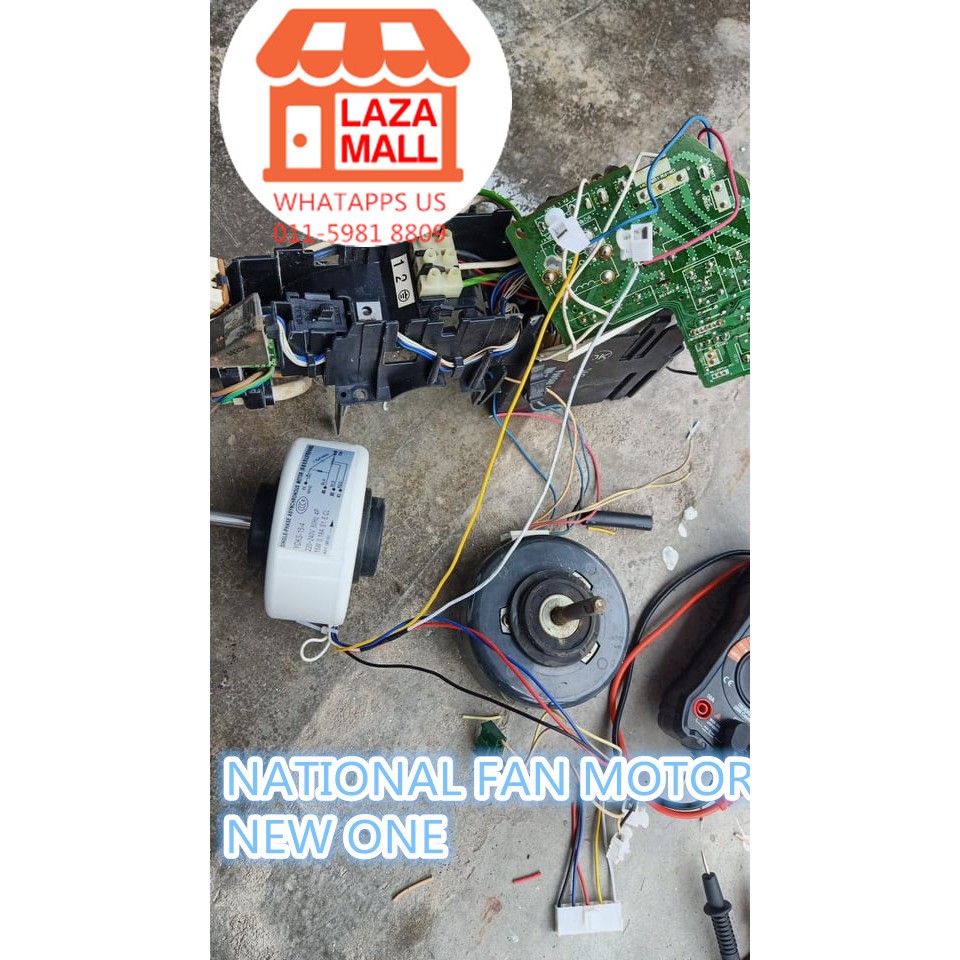 NATIONAL INDOOR FAN MOTOR AIRCOND PENGHAWA DIINGIN 冷气空调 内机电机 motor 3 ...