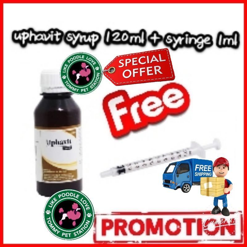 Uphavit Syrup 120ML Free Syringe 1ml Multivitamin | Shopee Malaysia