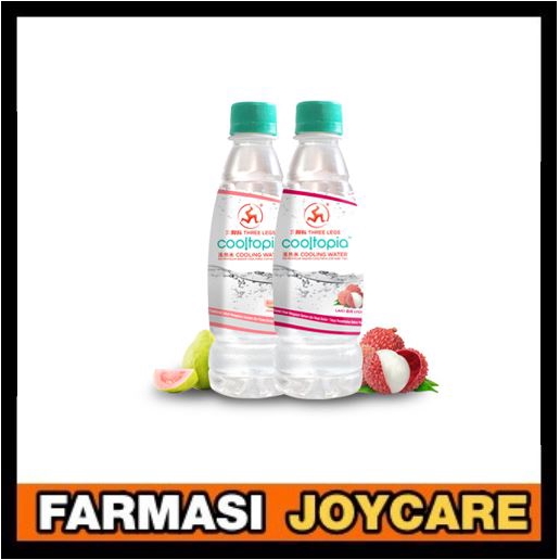 Three Legs Cooltopia Cooling Water 320mL (Lychee / Guava / Lime / Peach ...