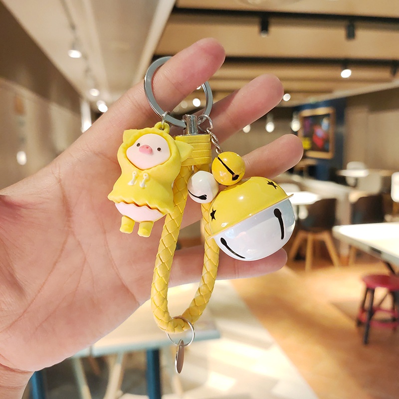 Cute cartoon pig keychain Couple keychain | Shopee Malaysia