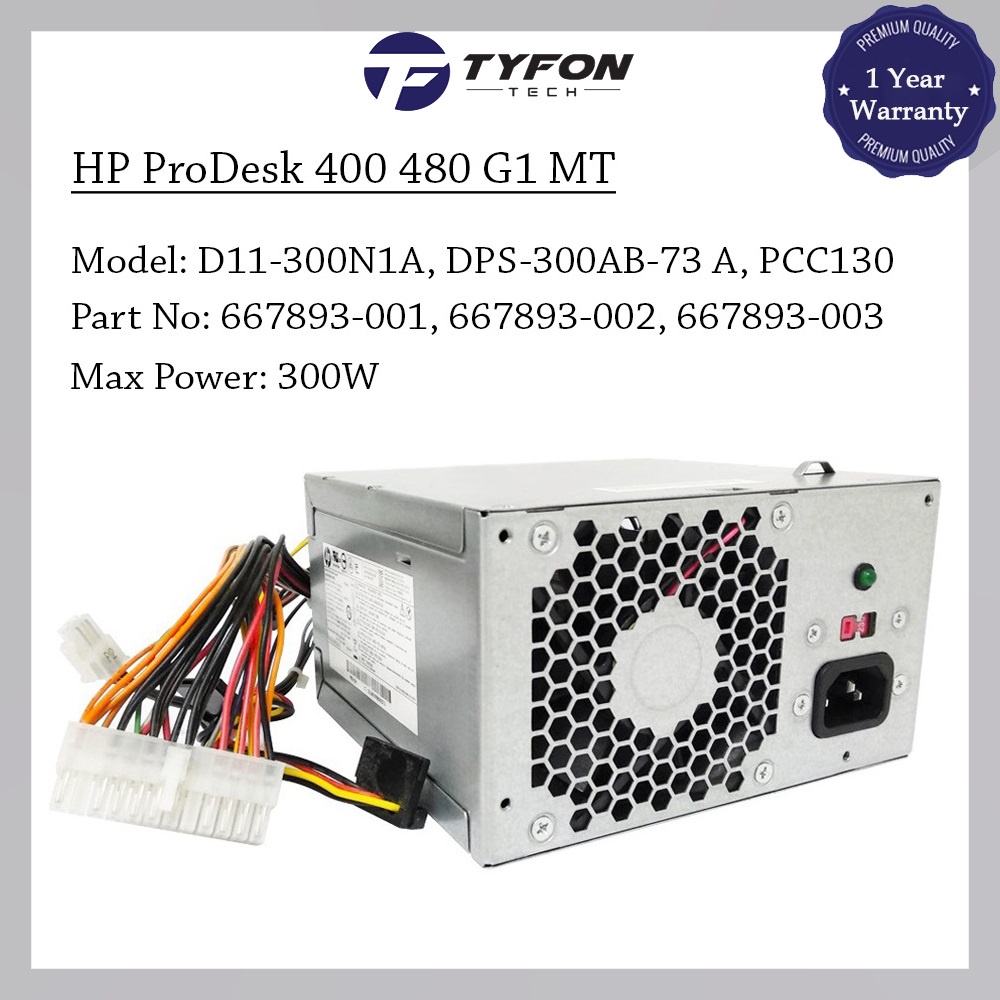 HP ProDesk 400 480 G1 G2 G3 Pro 3330 3500 Pavilion P6 Series MT Power ...
