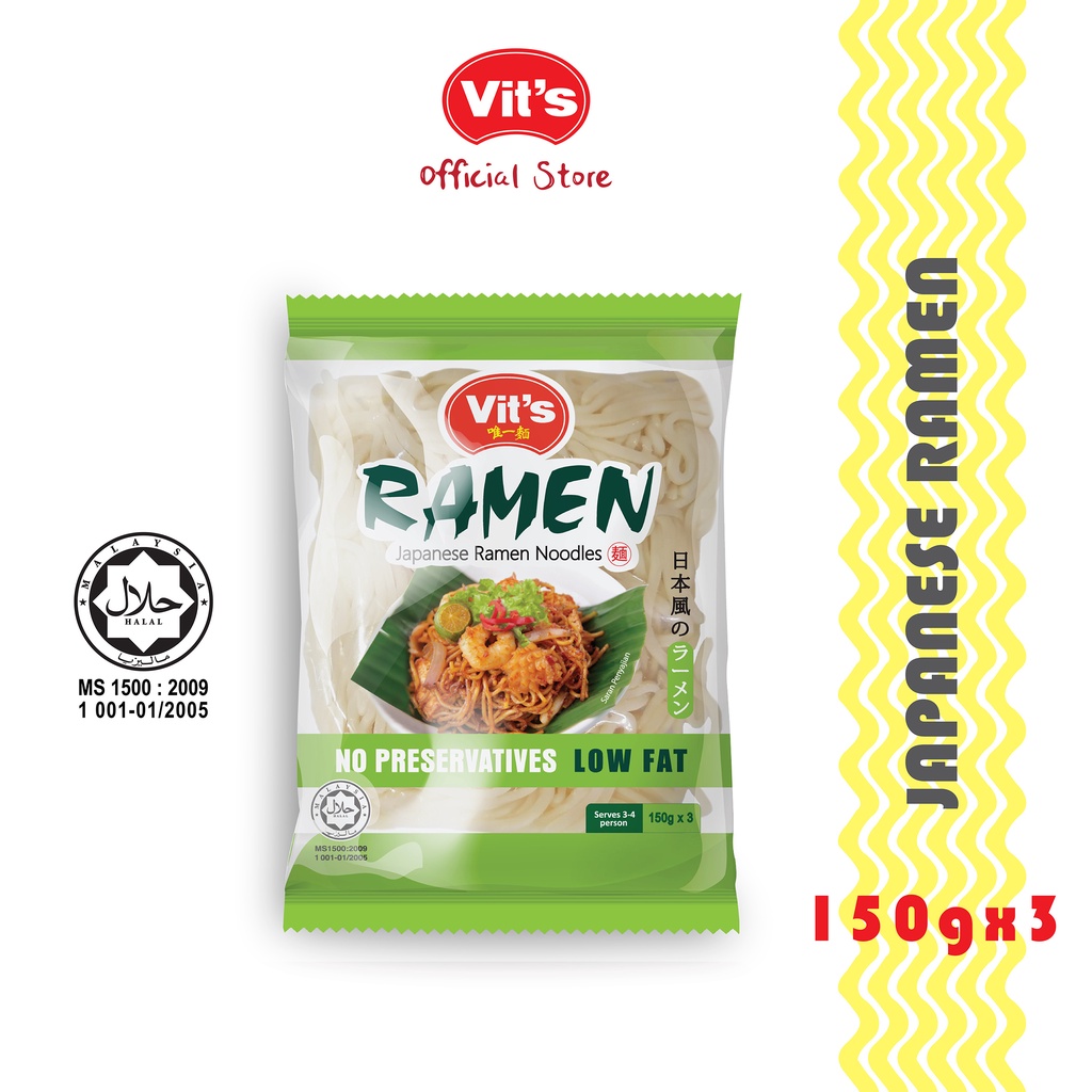 Vit's Fresh Japanese Ramen (150g x 3 packets) | Shopee Malaysia