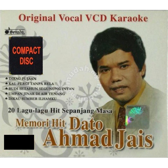 (VCD) AHMAD JAIS - MEMORI HIT (2VCD) | Shopee Malaysia