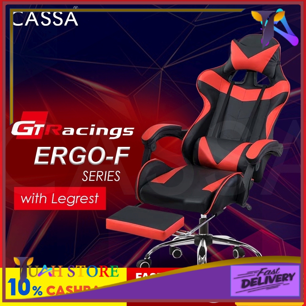 TUAH1082 - Racing Style High Backrest Adjustable Reclineable Gaming ...