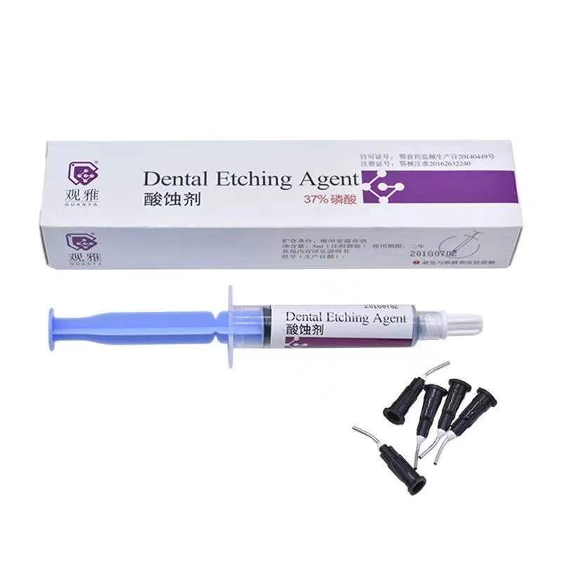 Dental Adhesives 37% Phosphoric Acid Etchant Etching Gel 5 ml with 5 ...