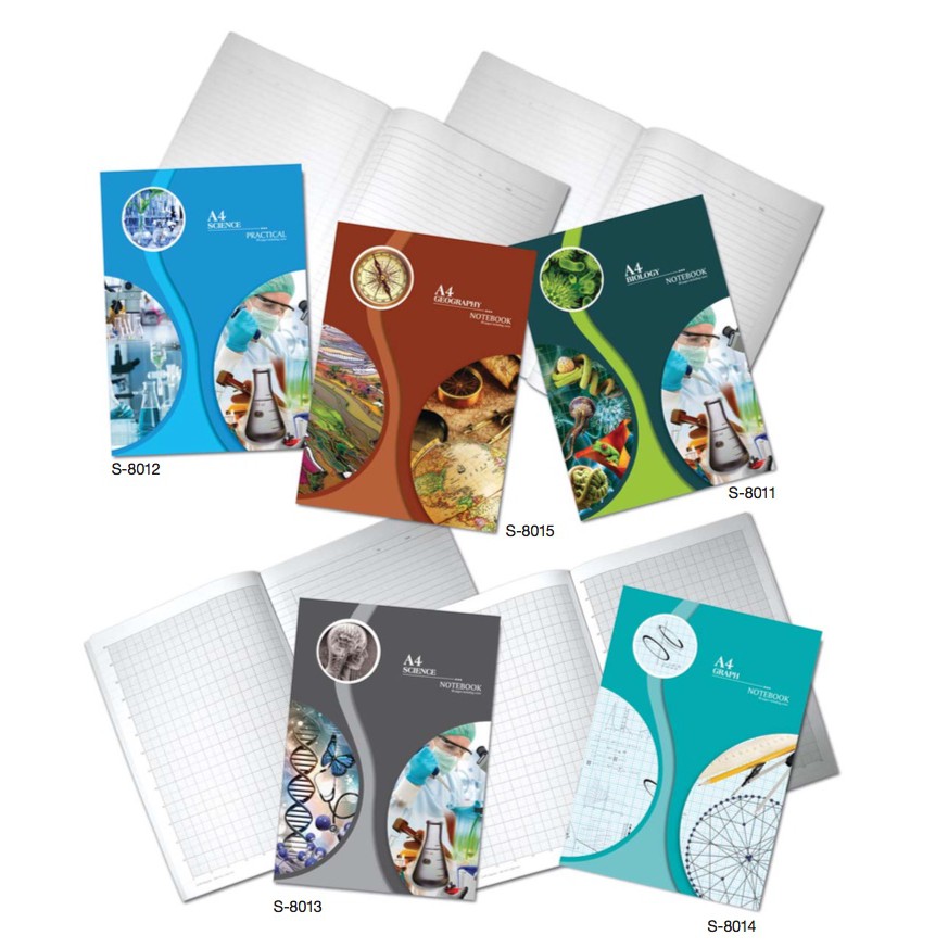 A4 SUBJECT NOTE BOOK 70GSM SINGLE LINE 80PGS - Biology - Science ...