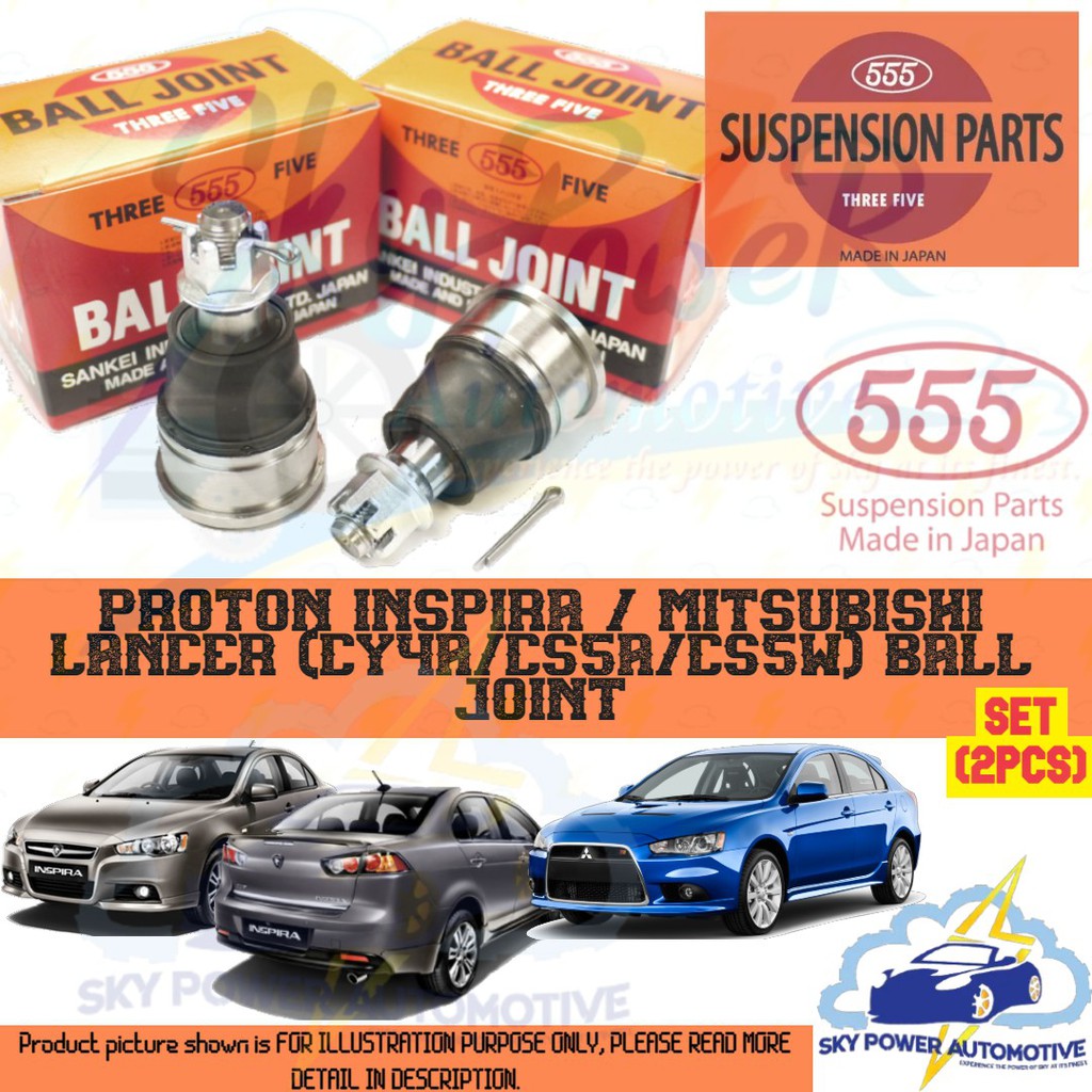 PROTON INSPIRA / MITSUBISHI LANCER (CY4A /CS5A/CS5W) 555 JAPAN BRAND ...