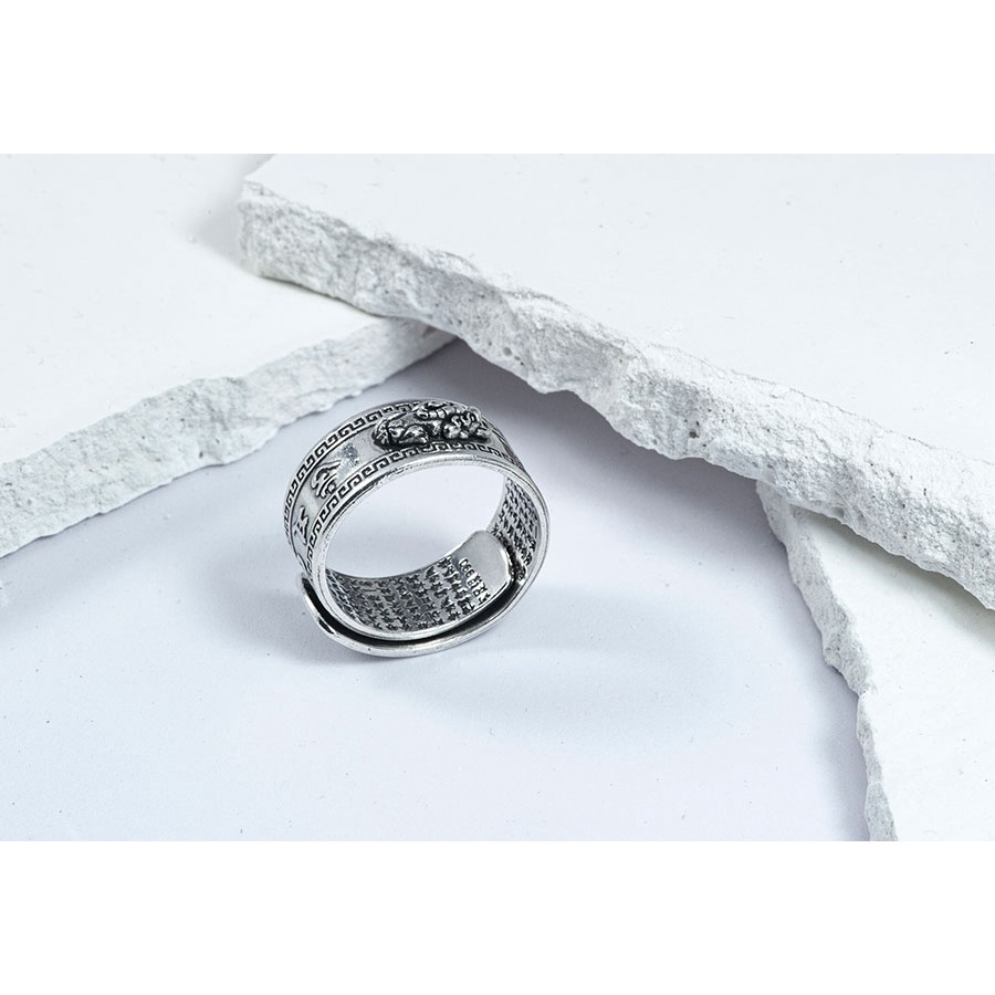Pixiu ring engraved with Prajnaparamita Heart Sutra is not just a ...