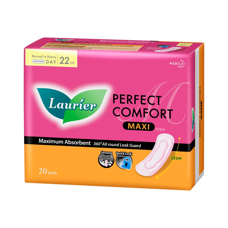 LAURIER Super Maxi (22cm x 20s) | Shopee Malaysia