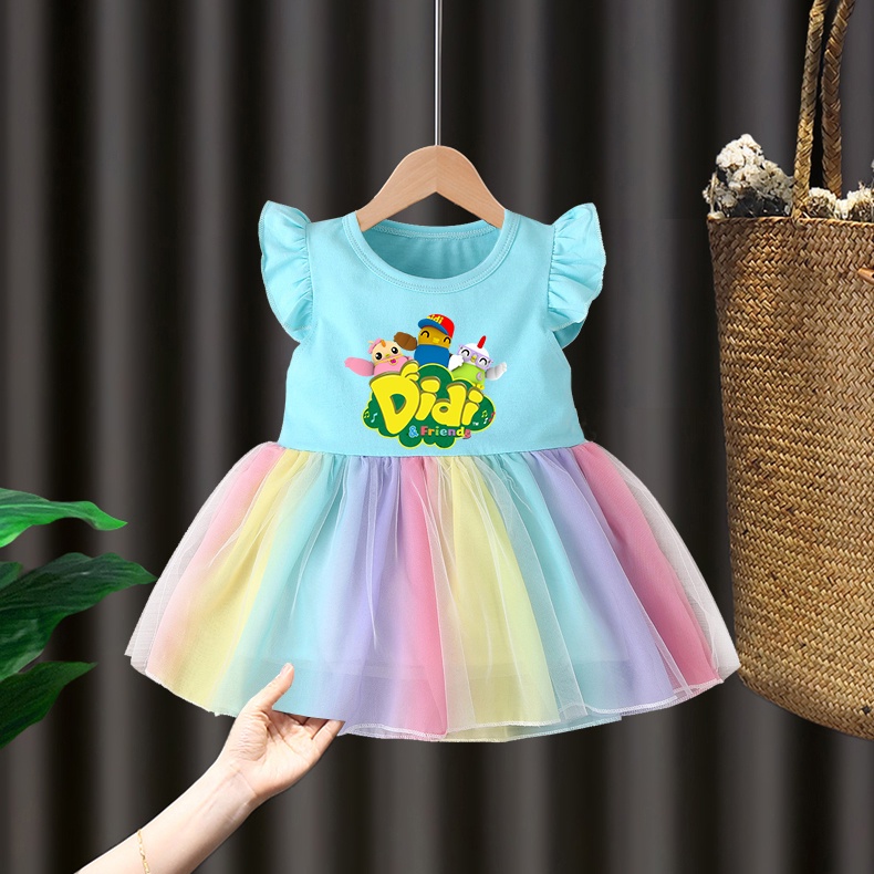 Didi & Friends Cartoon Girl Dress Kawaii Princess Dresses Kids Clothing ...