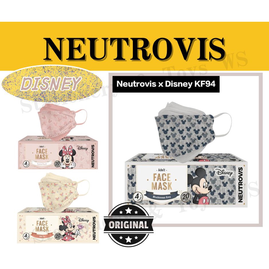 NEUTROVIS x DISNEY **ORIGINAL** KF94 Medical Face Mask Korean Premium ...