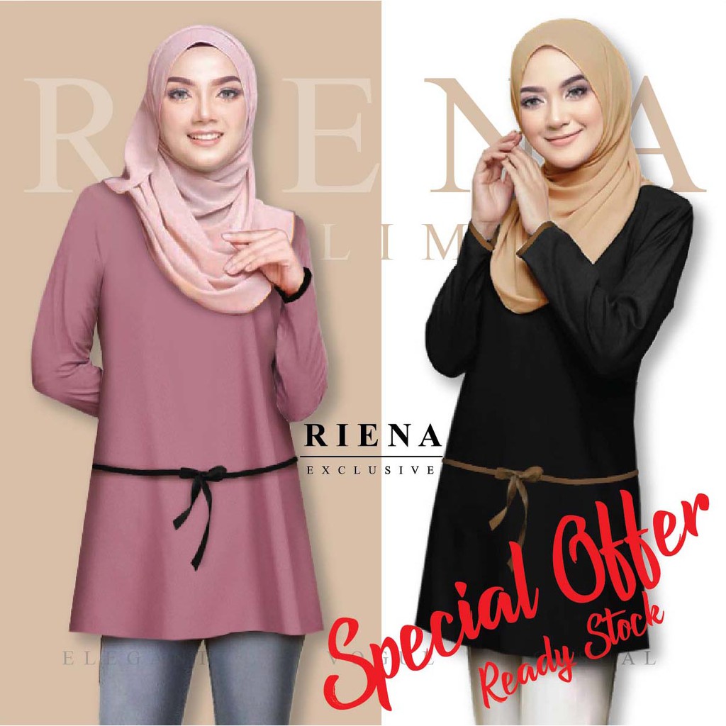 🔥 EXCLUSIVE 🔥 Blouse Muslimah Labuh / IRONLESS / READY STOCK | Shopee ...