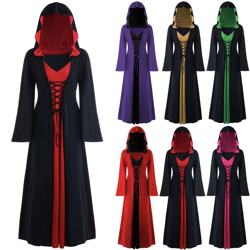 Halloween Women Ladies Medieval Renaissance Fancy Dress Gothic ...