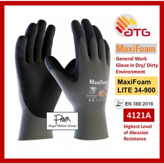 ATG MaxiFoam LITE 34-900 Safety Gloves - Mechanical work gloves, Dry ...