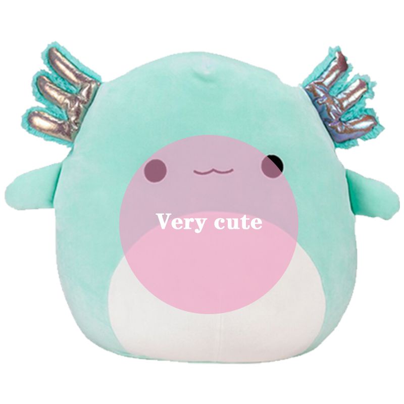 8" And Unique 16" Plush Axolotl Teal Green Anastasia Doll For Sweet ...