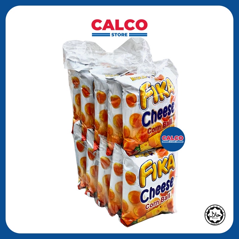 [CALCO] Bika Fika Cheese Corn Ball Snacks Keropok 70g x 10pcs | Shopee ...