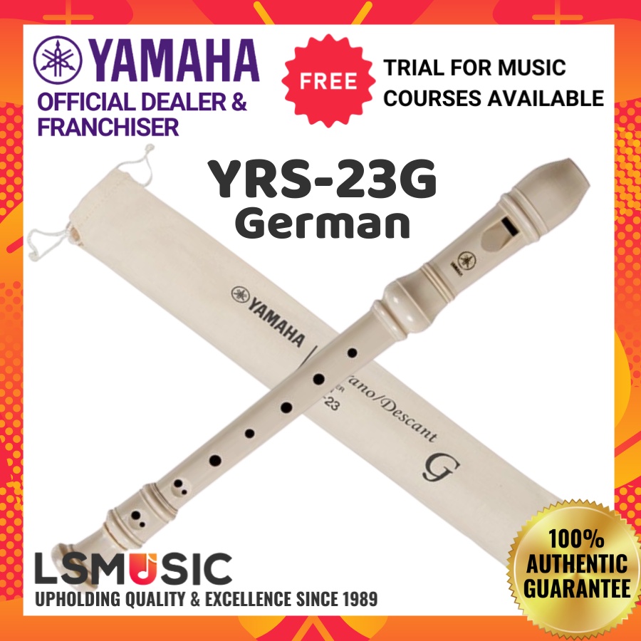 YAMAHA SOPRANO / DESCANT RECORDER YRS23 GERMAN ( YRS 23 / YRS-23 ...