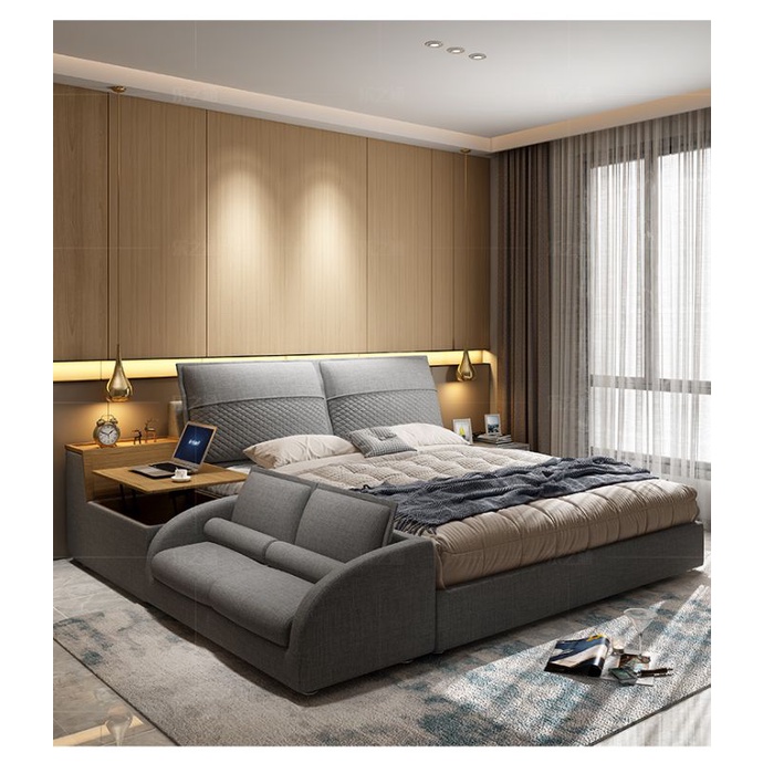 Tatami Bed Master Bedroom Modern Minimalist Double Bed Multifunctional Storage Technology Cloth
