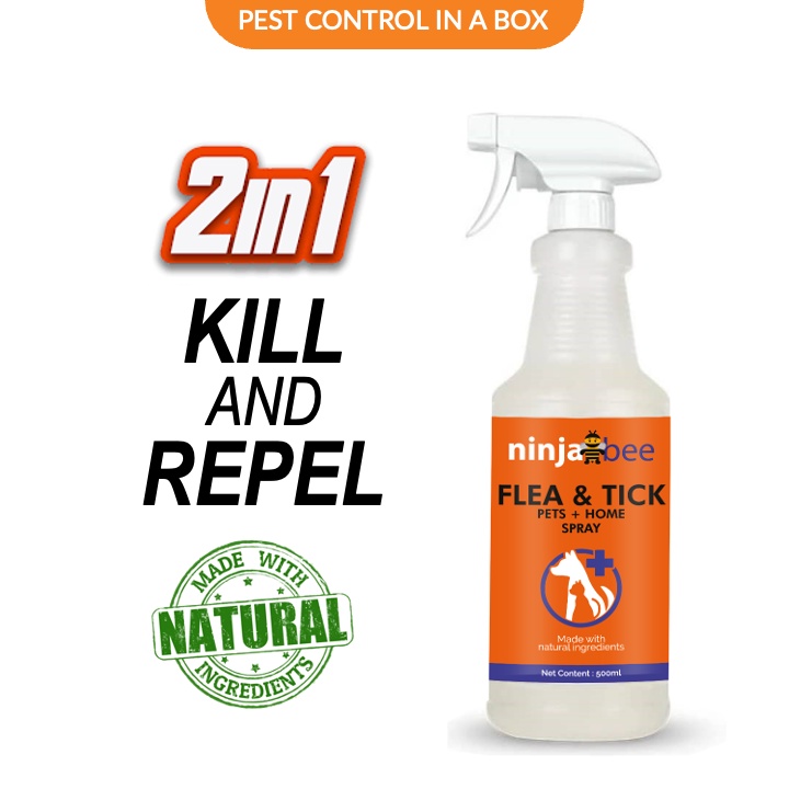 Ninja Bee Cat Flea and Dog Tick Killer Spray for Pet | Shopee Malaysia