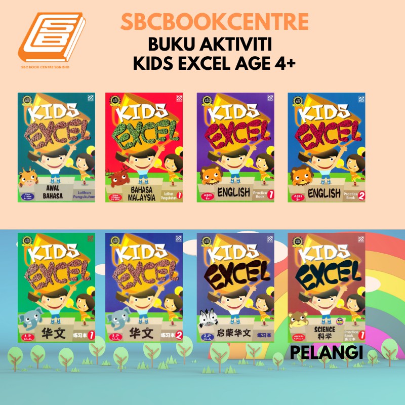 [SBCB] Buku Prasekolah : Kids Excel Preschool Workbook for 3 Years / Workbook ( Pelangi ...