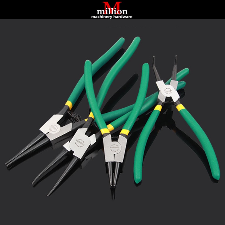 (Random Color) 5'' 7'' inch Circlip Plier Straight Bend Internal ...