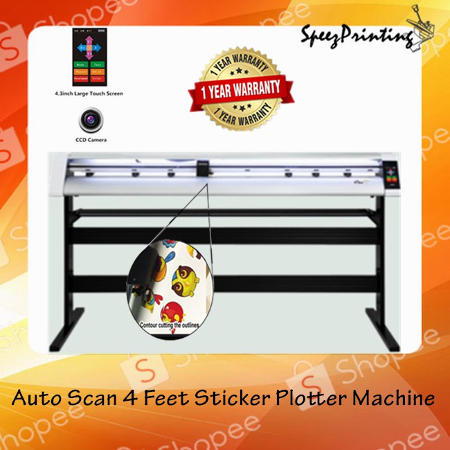 Auto Scan 4 Feet Sticker Plotter Machine CCD ( 1 years warranty + After ...