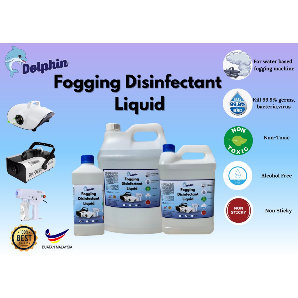 Fogging Disinfectant Liquid 5L Machine Fogging Sanitizer 非酒精消毒雾化液 ...