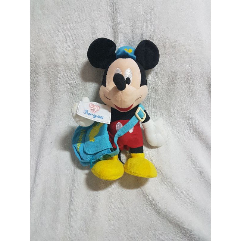 Authentic Disney Mickey Mouse the Messenger Plush Soft Toy | Shopee ...