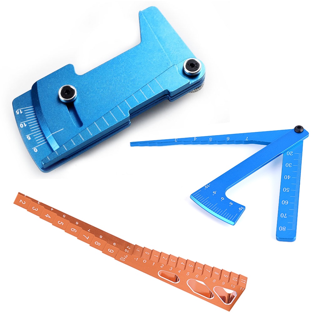 Adjustable Ruler Adjusting RC Car Height & Wheel Rim Camber 15 degrees ...