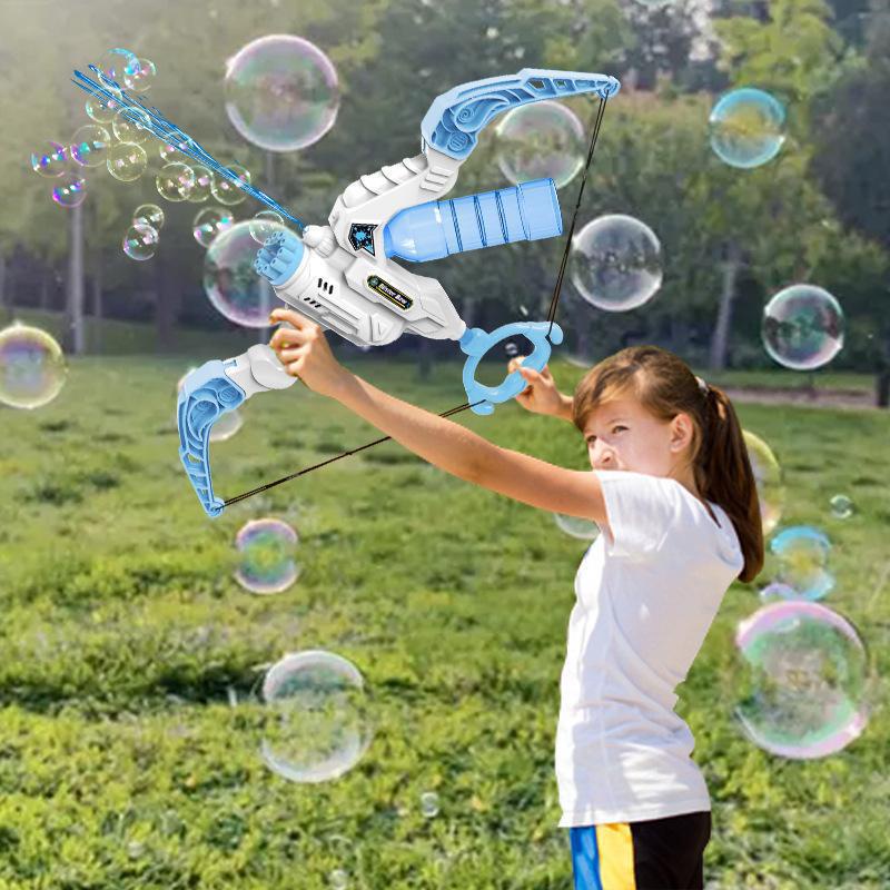 2in1 Electric Bazooka 10 Hole Bubble Machine Gatling Automatic Bubble ...