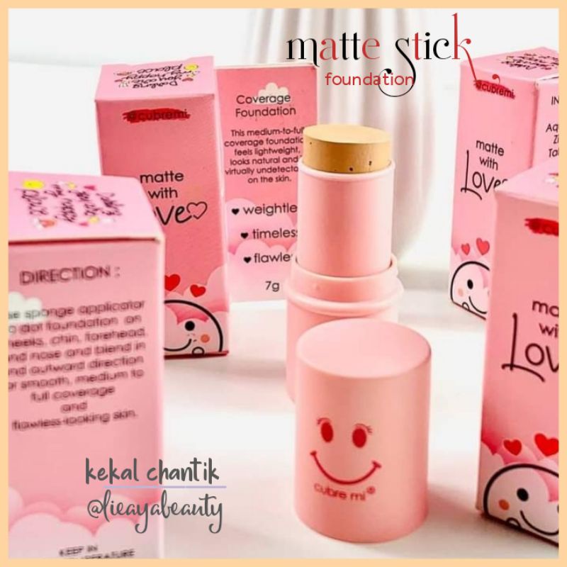 CUBReMI MATTE STICK FOUNDATION 💯% ORIGINAL | Shopee Malaysia