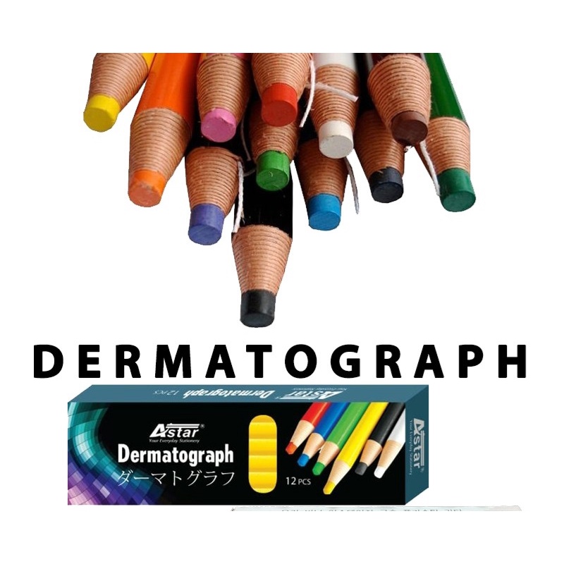 ASTAR DERMATOGRAPH COLOURS PENCIL 12pcs/Box ( DG7800) | Shopee Malaysia