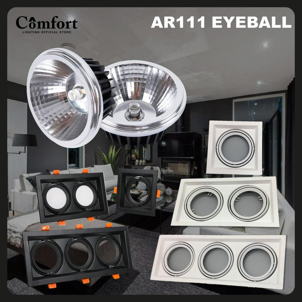 LED Eyeball Fitting Casing AR111 18W Sportlight Case Single/Double ...