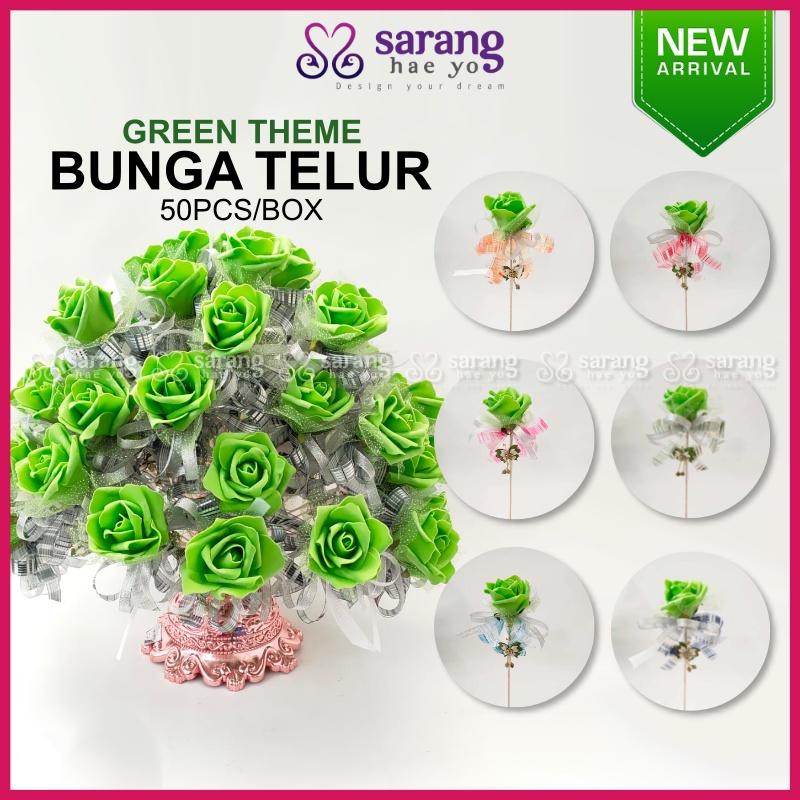 50PCS Bungs Telur Bajet Kenduri Kahwin Nikah Tunang Kahwin Flower Egg ...