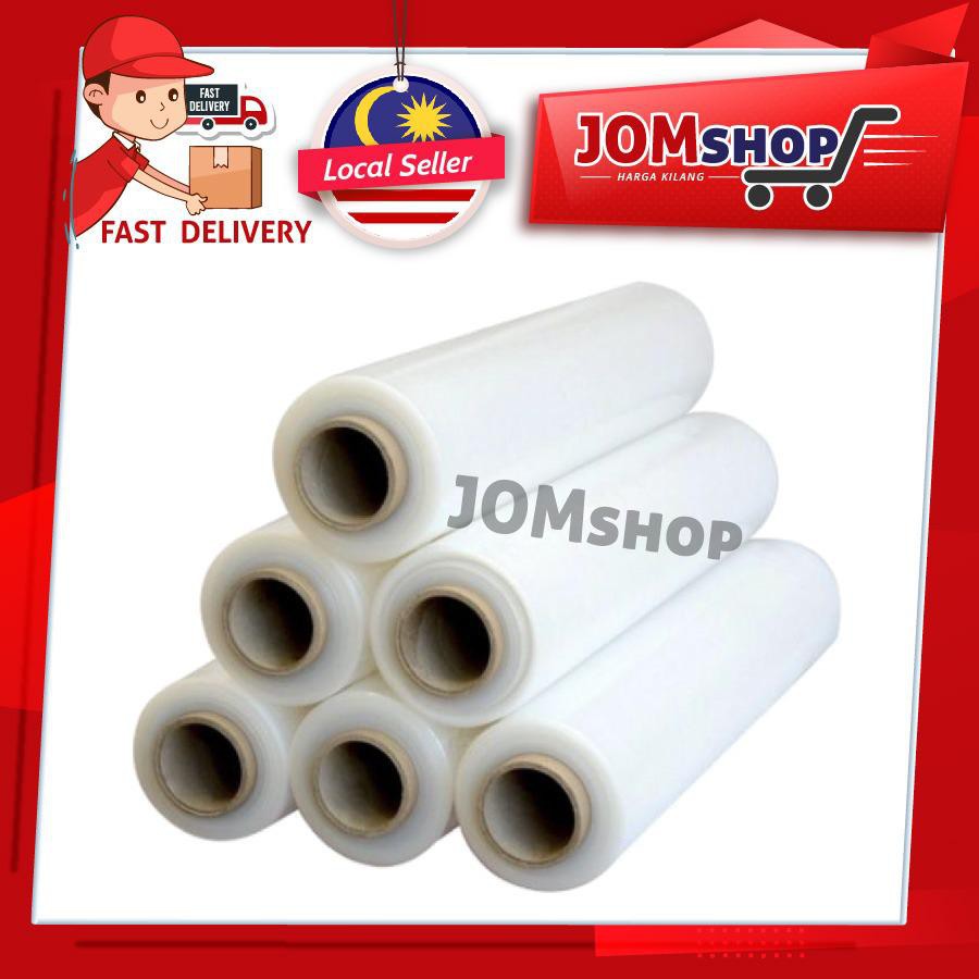 500mm Stretch Film Clear 1.6kg /roll 23 micron 30 micron / Shrink Wrap ...