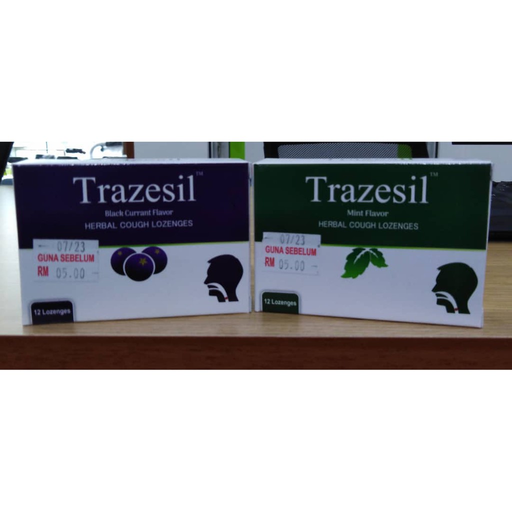 Trazesil Herbal Cough Lozenges 12's | Shopee Malaysia