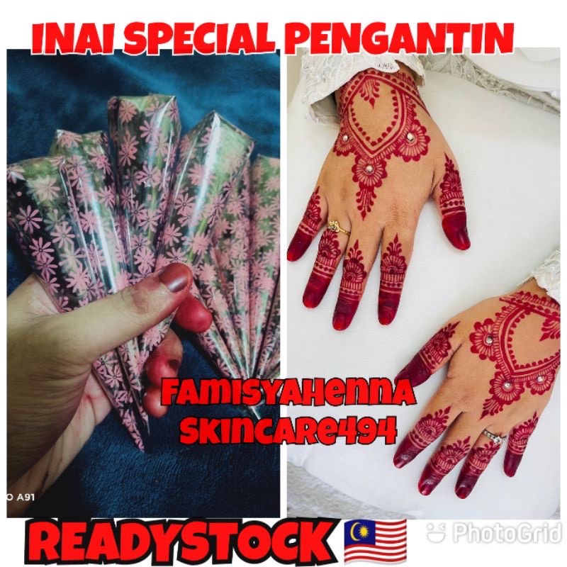 Inai lukis pengantin PEKAT SENANG LUKIS | Shopee Malaysia
